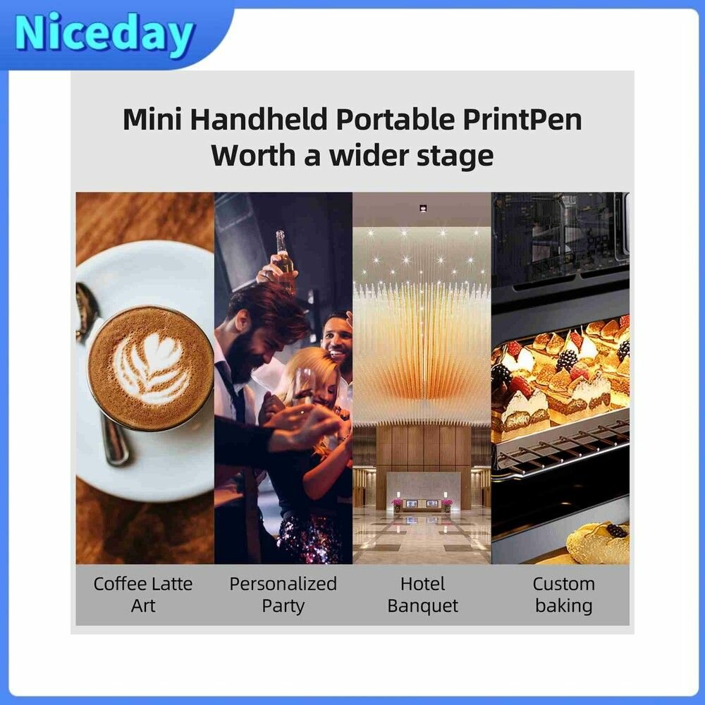 Принтер изображения торта, портативный, 300psi, для дома.