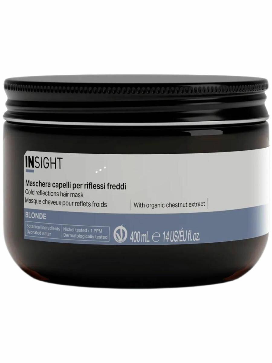 INSIGHT Маска для холодных оттенков блонда BLONDE, нейтрализация желтизны, 400 мл