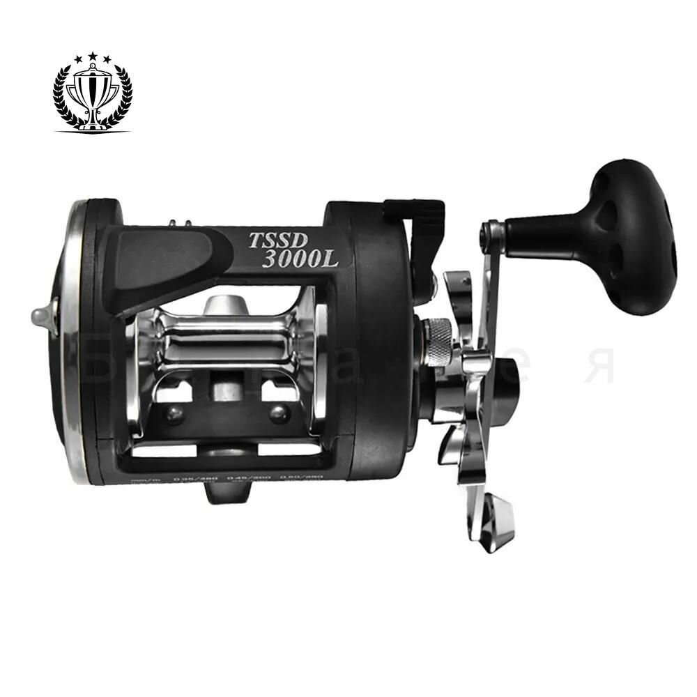 GM Катушка для морской рыбалки на лодке, катушка для троллинга, правый барабан