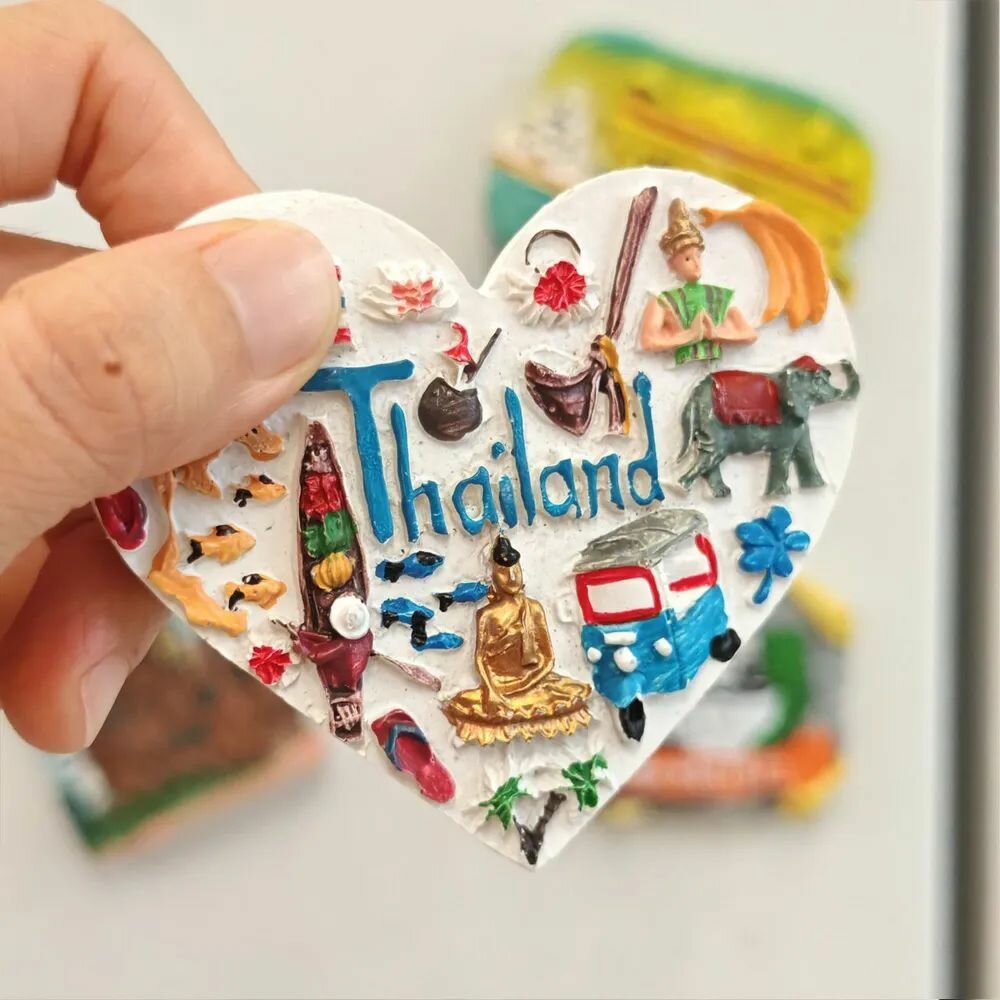 Магнит на холодильник 3D ручной работы Достопримечательности мира - декор для кухни, сувенир из путешествий