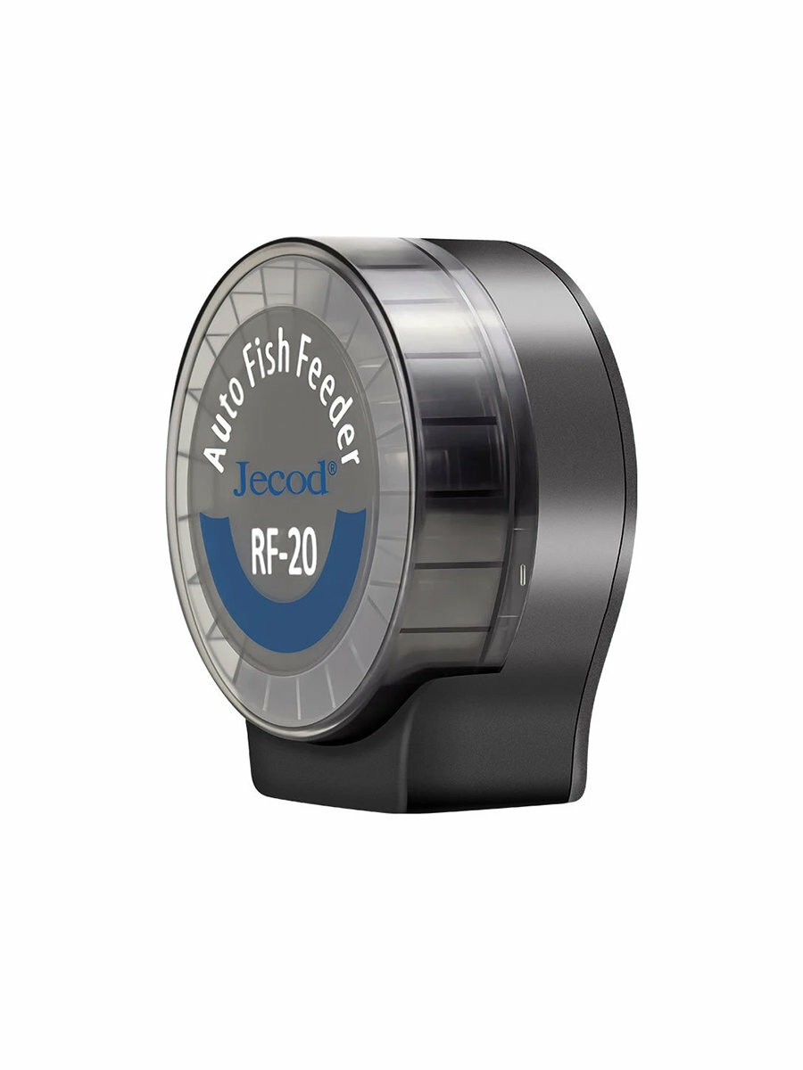 Автокормушка Jecod "DRF-20", для аквариумных рыбок, черная, пластик