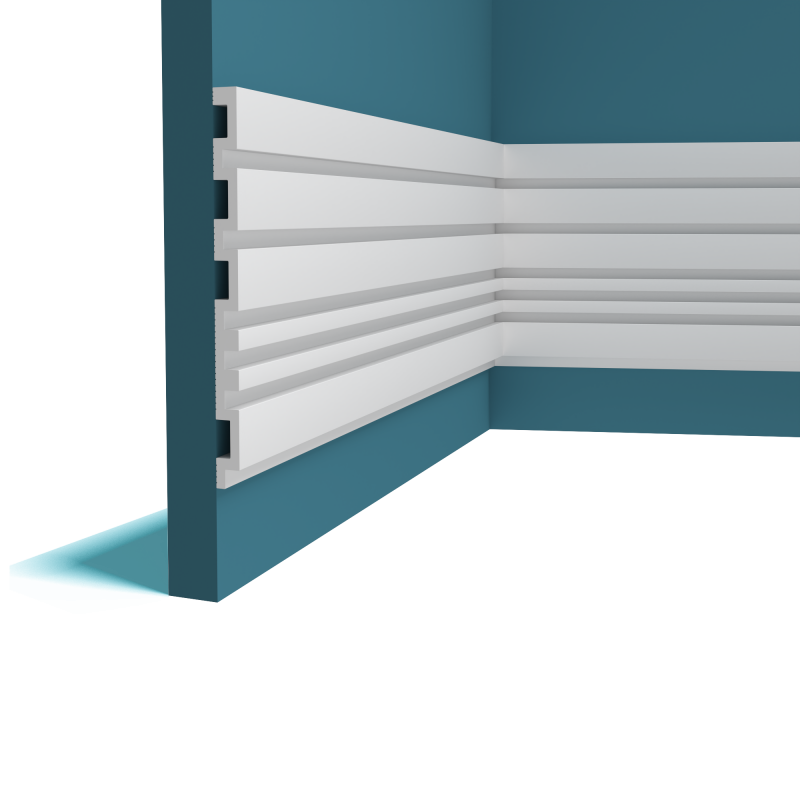 Стеновая панель 2800х14х200 мм (14 метров) 5 шт PP-165 3D реечная из дюрополимера под покраску