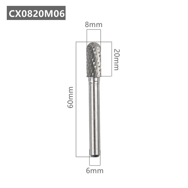Ротационный напильник CX0820M06, 8x20x60 мм