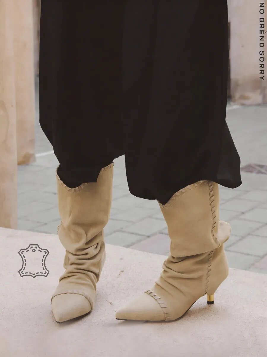 Сапоги Трубы натуральная замша