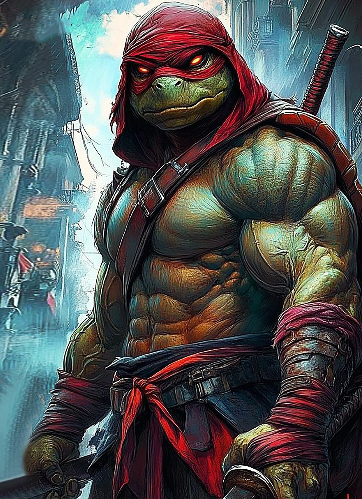 Плакат черепашки ниндзя