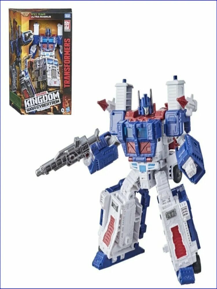 Эксклюзивная фигурка трансформера Ultra Magnus WFCK20 из коллекции Generations War for Cybertron Kingdom, масштаб 7.5 дюймов, модель F0700x, рекомендована для возраста от восьми лет