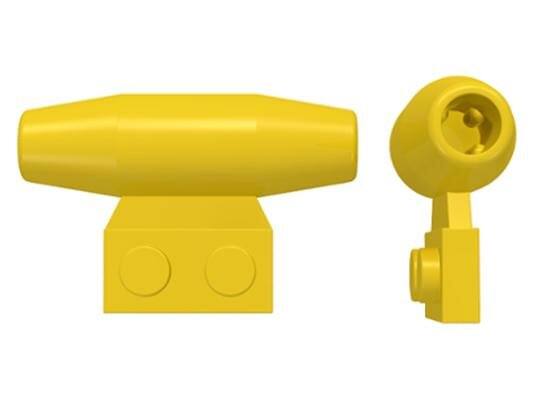 Деталь Lego 3475b Engine, Smooth Small, 1 x 2 Side Plate with Axle Holders
