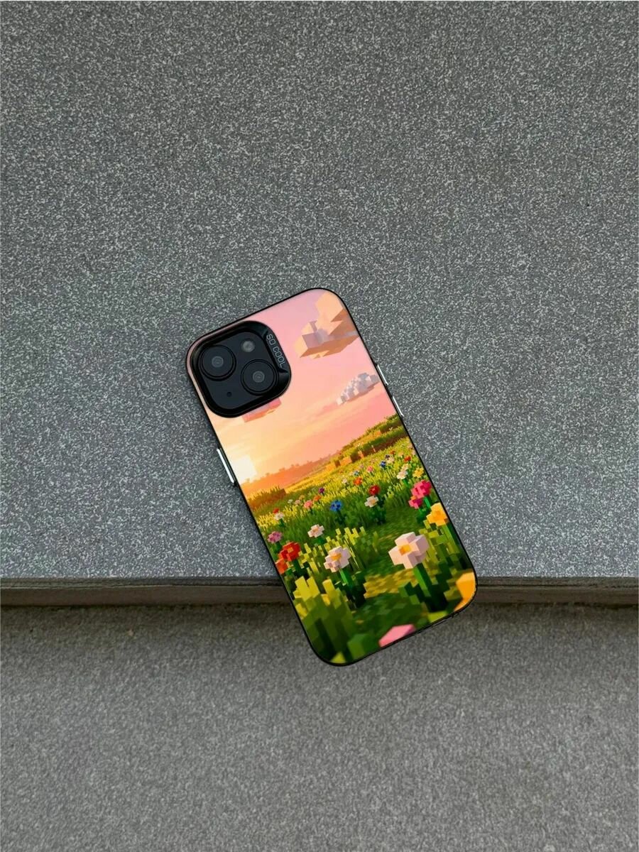Чехол на Iphone 15 minecraft — фото 1