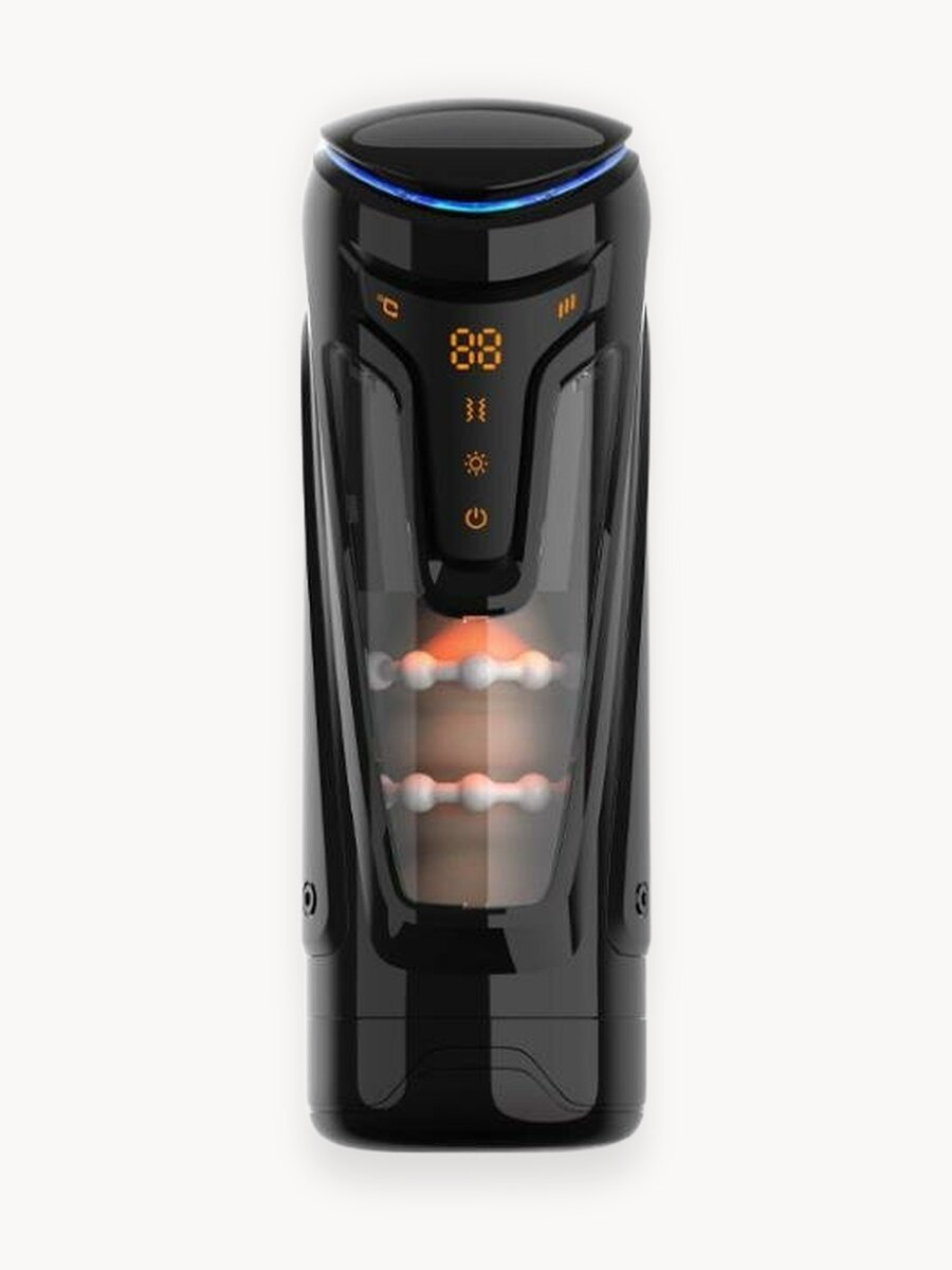 Инновационный мастурбатор Warrior с пенетрацией и массажем бусинами