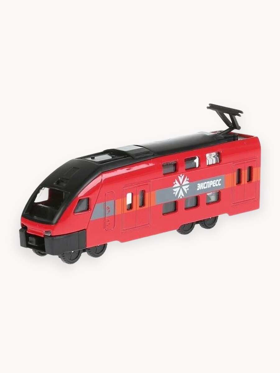 Модель вагона Технопарк Поезд экспресс красный, инерционная SB-18-15WB.19