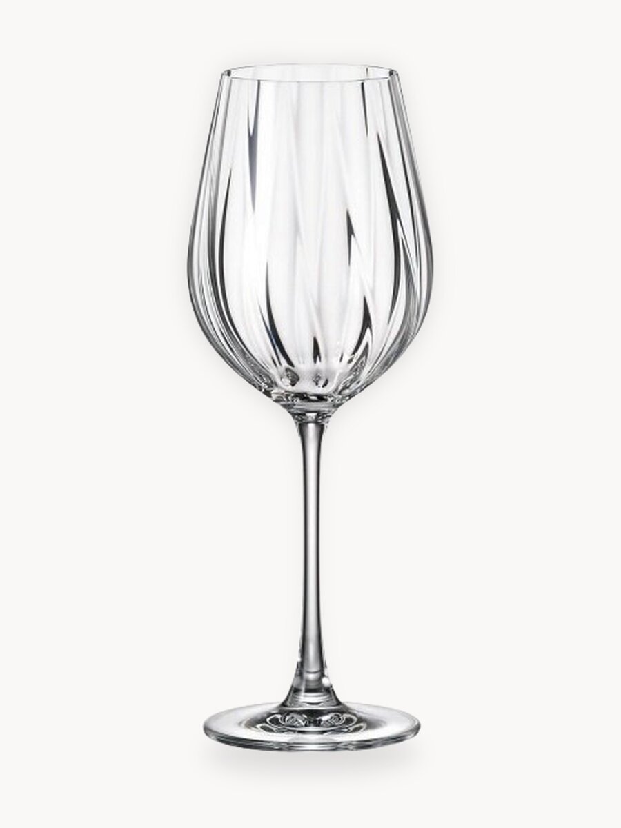 Набор бокалов для красного вина Crystal Bohemia "CORA OPTIC", 850 мл (набор 6шт)