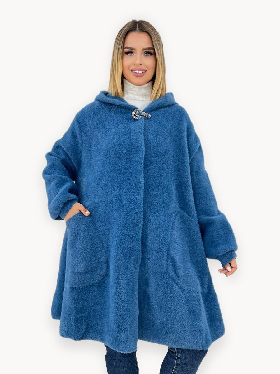 Кардиган  Альпака больших размеров