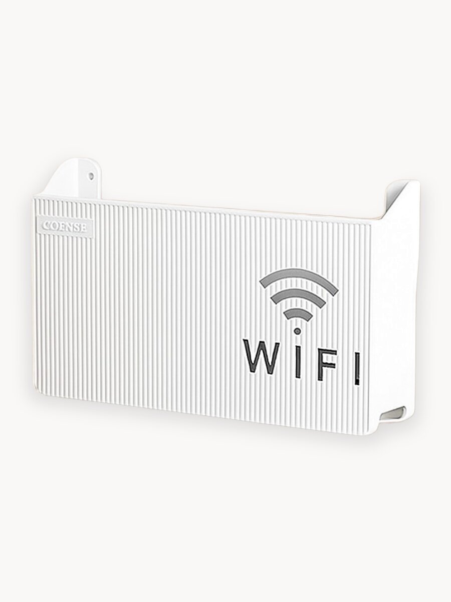 Полка подставка настенная для роутера белая\ полка для роутера на стену \полка-короб для роутера