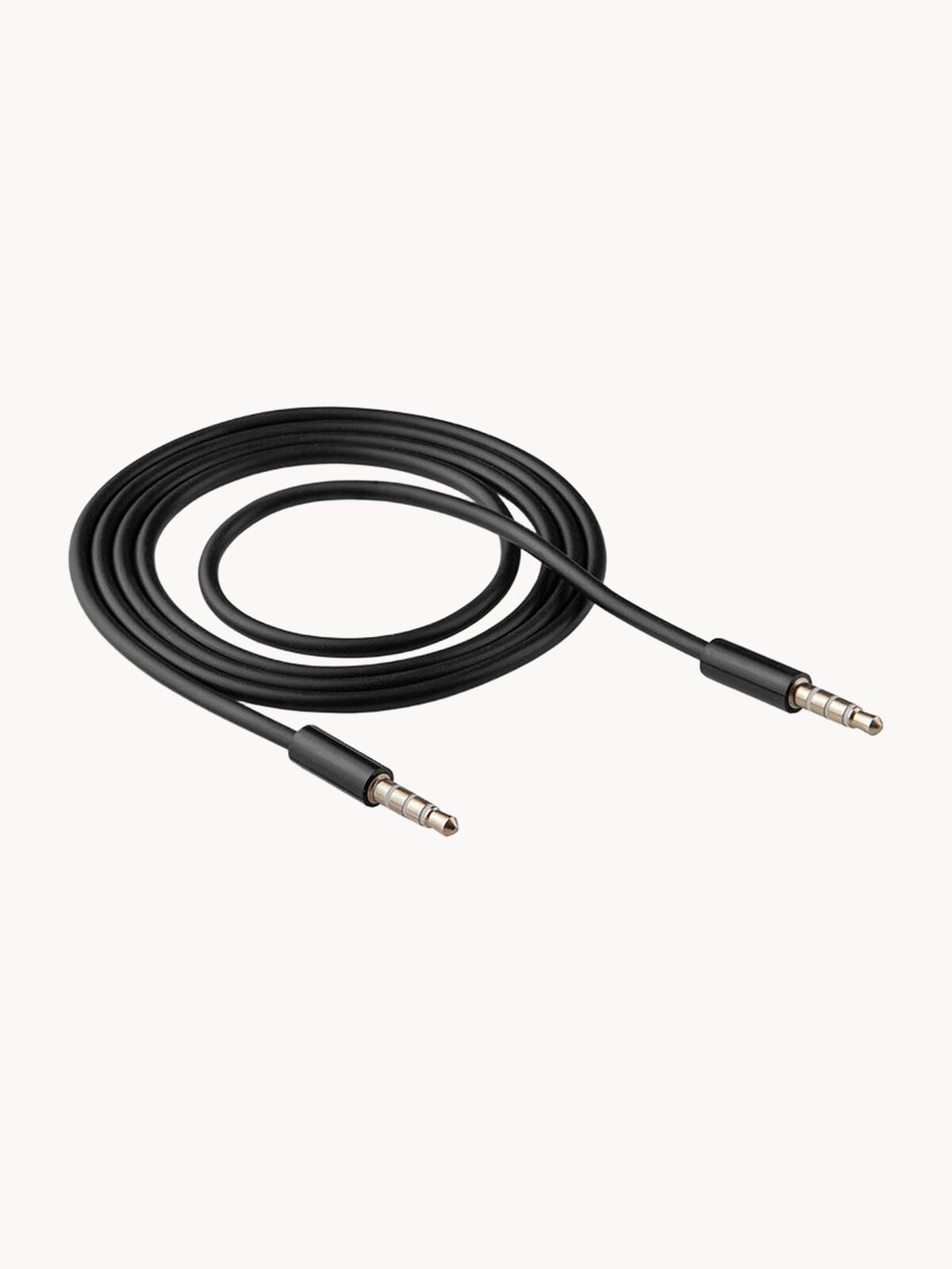 Кабель разъем AUX, WALКЕR, CA-049, mini jack 3,5 мм, 1 м, черный