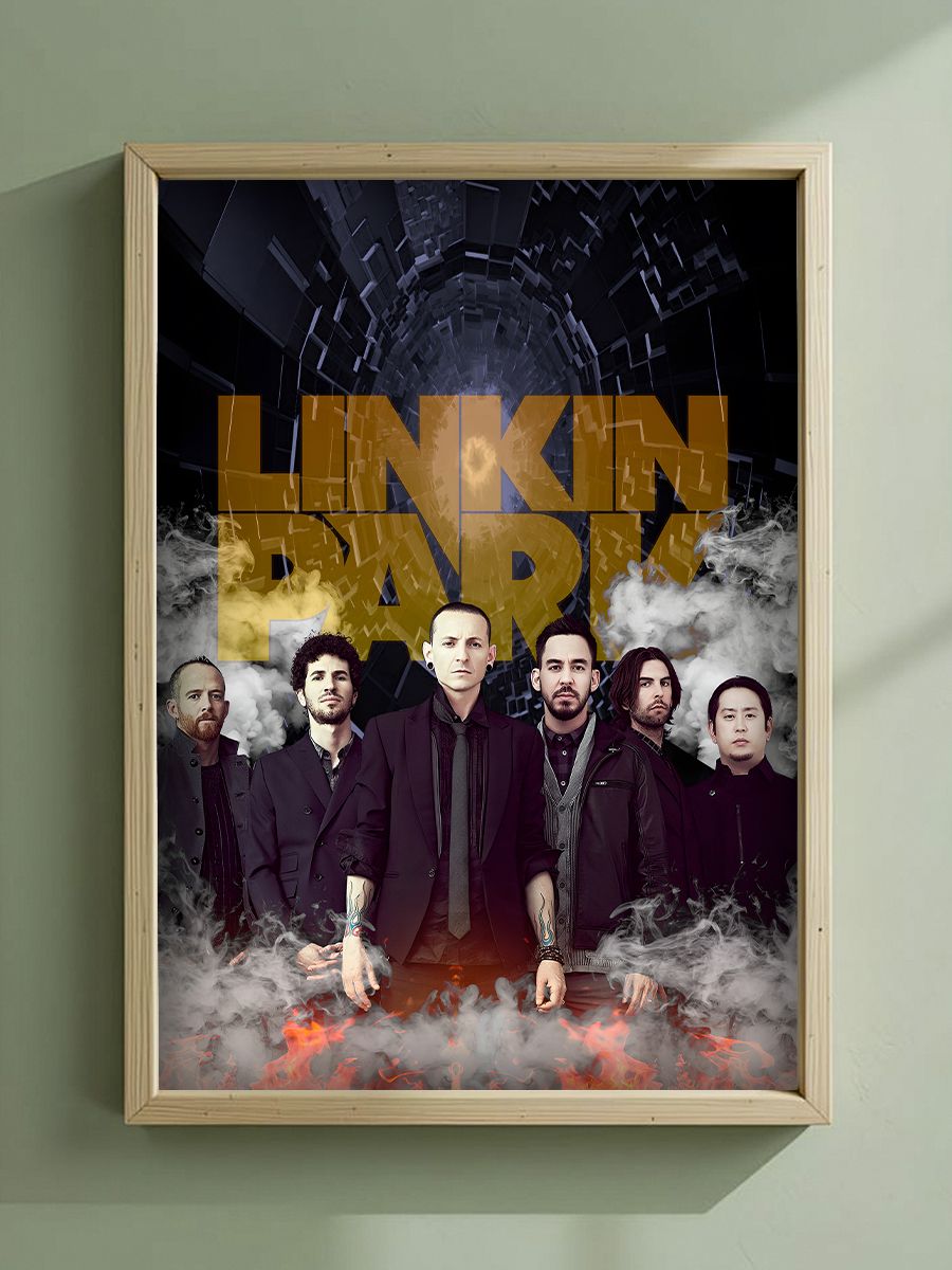 Постер, плакат на стену "Linkin Park Рок Группа" 42 см х 29,7 см (А3), Без Рамы