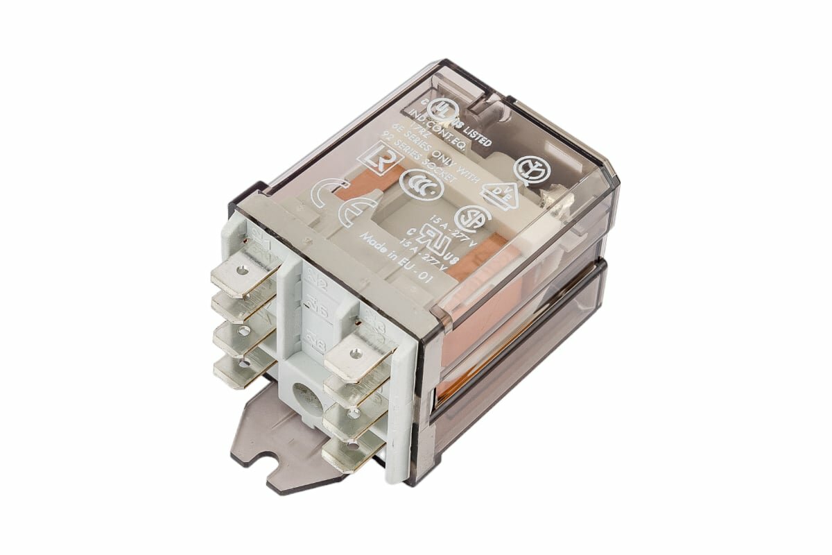 Finder силовое реле 2CO 16A 110V AC фланцевое монтажное через fAston 628281100000