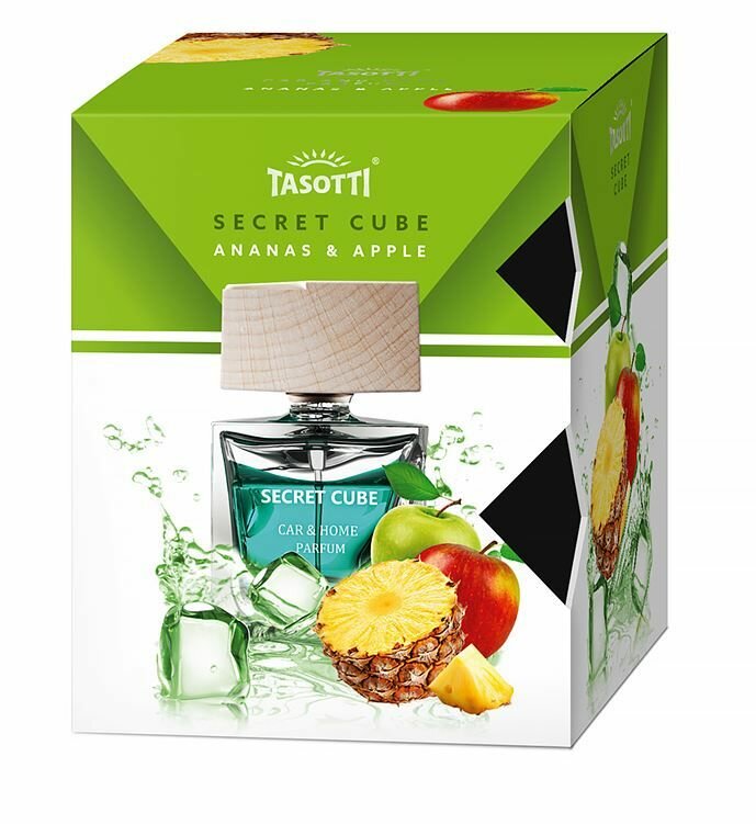 Ароматизатор Польша TASOTTI SECRET CUBE Ananas apple 50ml (11238)