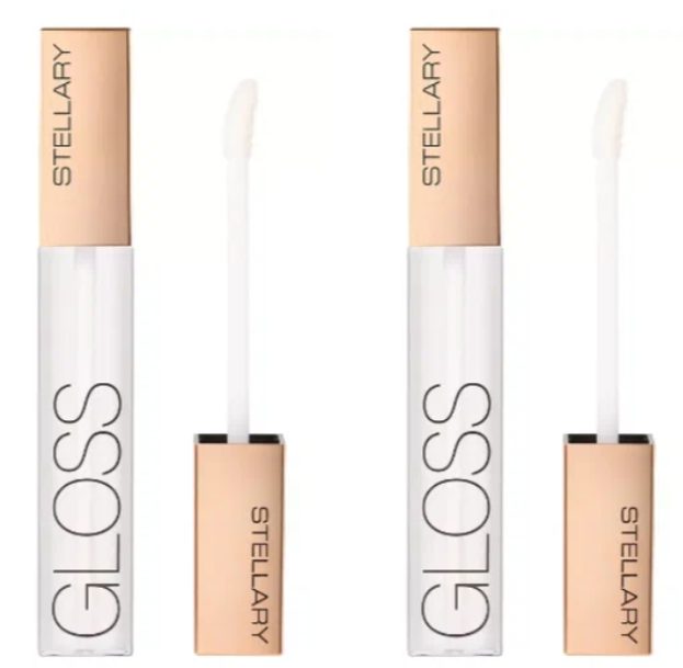 Блеск для губ Stellary lip gloss Sexy gloss, тон 01 Clear Intentions, 4 мл, 2 шт