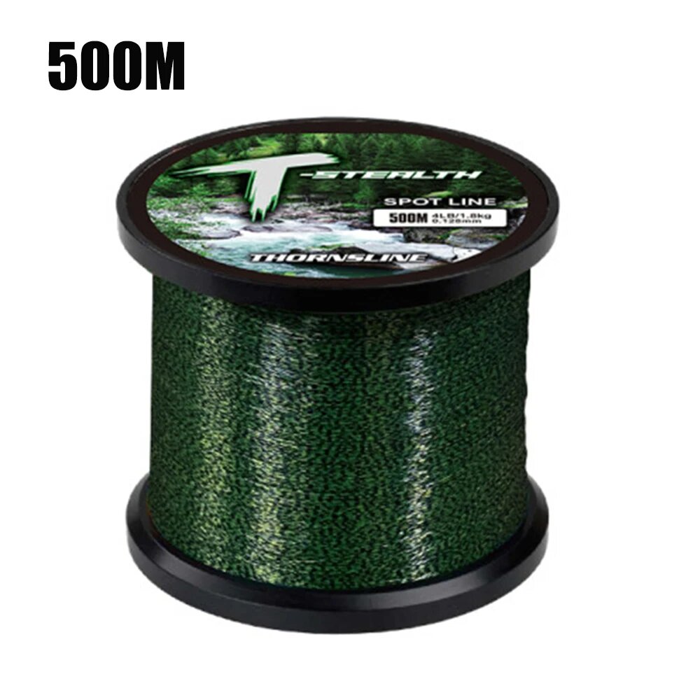 Леска THORNSLINE Spot Line Green 500M, 5.0-0.370MM-28LB