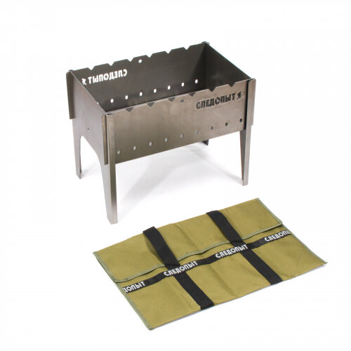 Мангал Следопыт PF-GR-02 складной, 490х310х370 мм, толщина 2 мм, без шампуров, в сумке