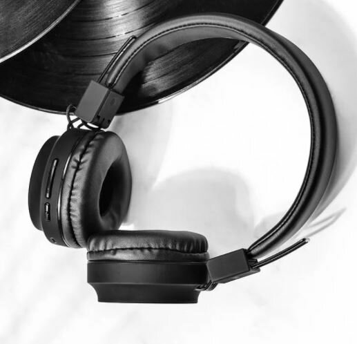 Наушники беспроводные Hoco W25, черный, 300 mAh, с микрофоном