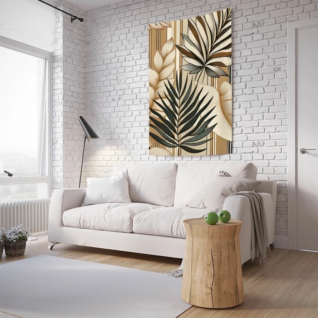 Вертикальное фотопанно на стену JoyArty "Разновидность листьев", из ткани, 150х200 см