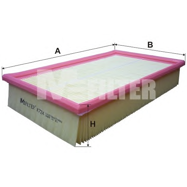 MFILTER K724 (7H0129620 / AG1554) фильтр воздушный\ VW t5 / Multivan (Мультивен) 1.9tdi / 2.5tdi v6 03