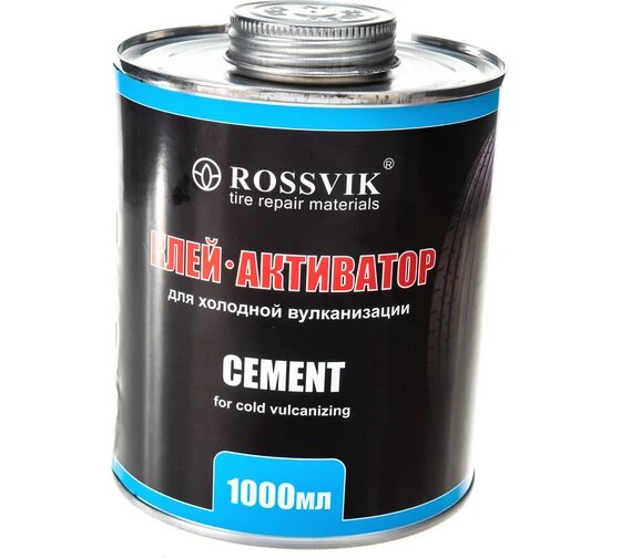 Клей-активатор Rossvik 1000 мл, банка с кистью K.10. K.2