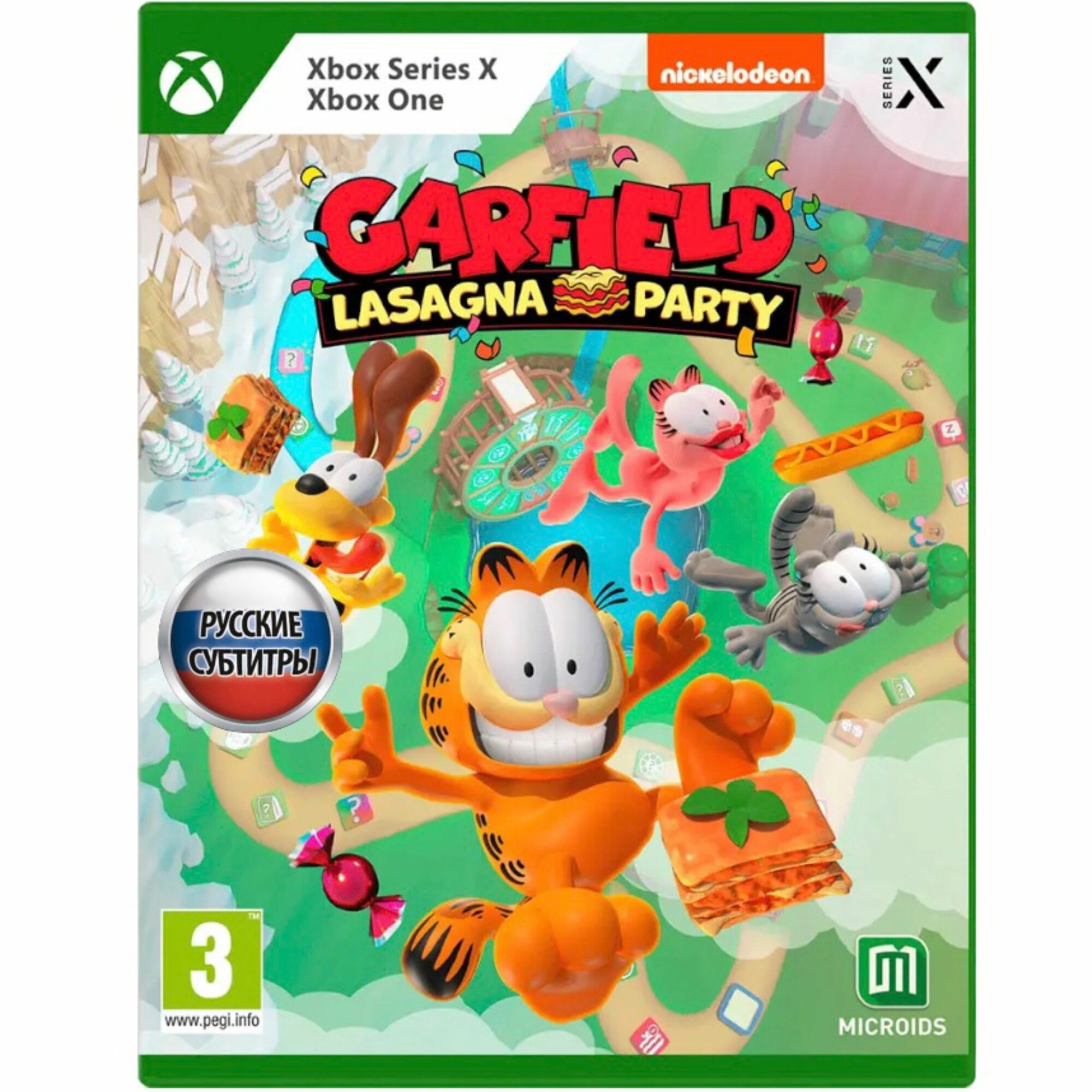 Игра Garfield Lasagna Party (Диск, Xbox One, Xbox Series X/S, Русские субтитры)