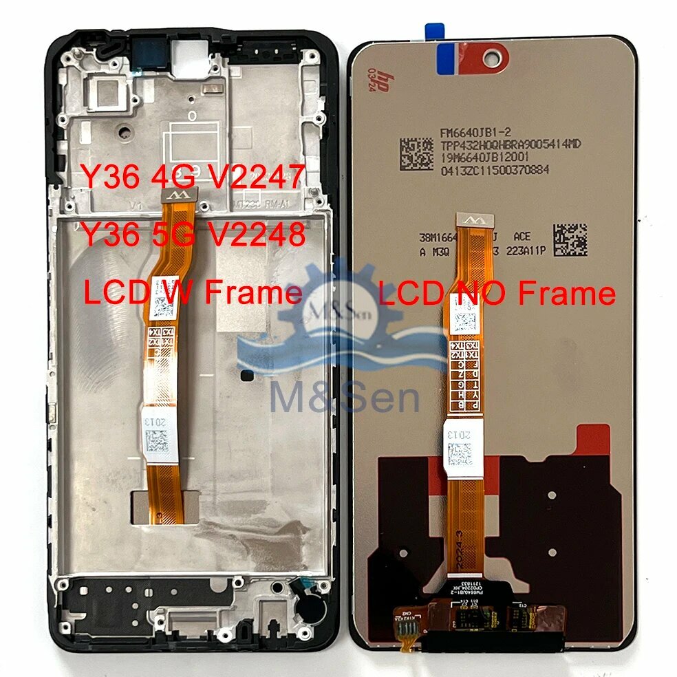 6,64 "Оригинальный дисплей для vivo Y36 4G LCD V2247 Y36 экран для vivo Y36 фотография LCD No Frame