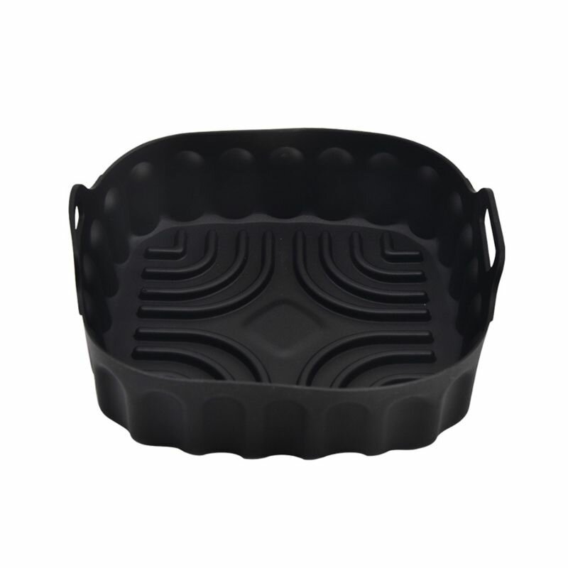 Силиконовый противень для аэрофритюрницы 22x22 см термостойкий, для выпечки, гриля и барбекю, удобный и долговечный