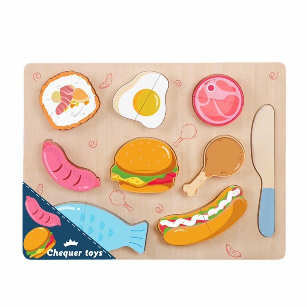 Игрушка для тренировки координации рук и глаз на детской кухне по разделке продуктов питания