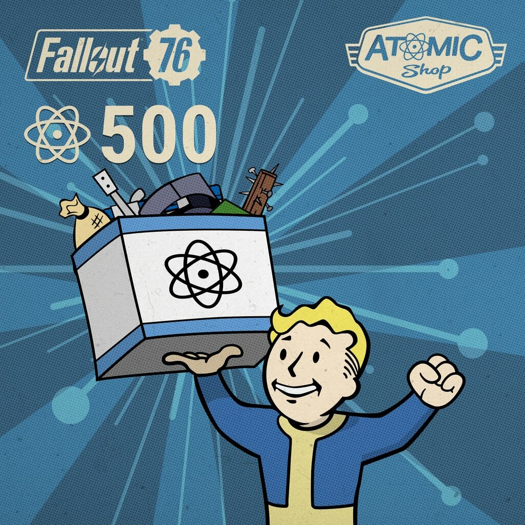 Дополнение Fallout 76: 500 Atoms, цифровое издание PlayStation 4, регион Турция / код пополнения баланса