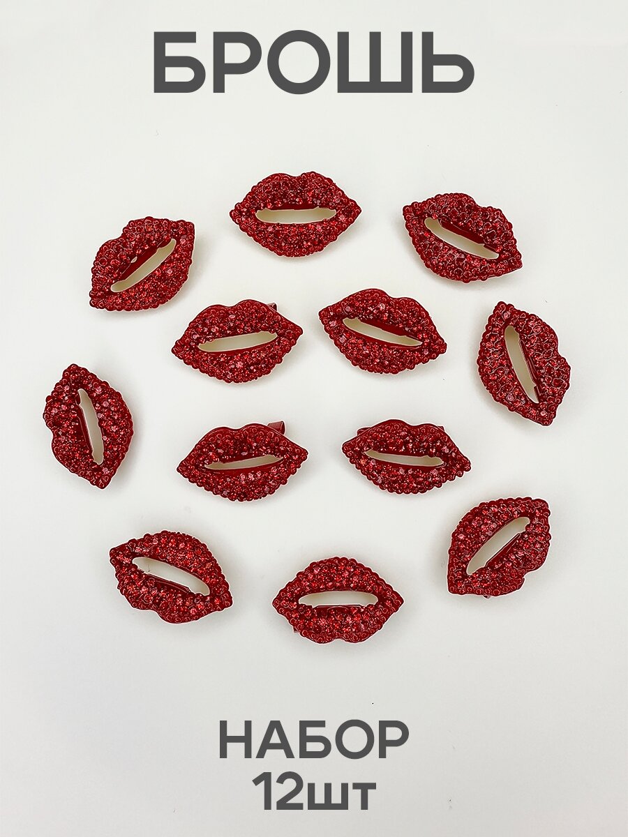 Брошь, стразы