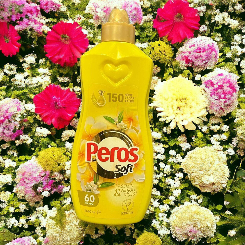 Концентрированный кондиционер для белья Peros Soft с ароматом Жасмина 1440 мл.