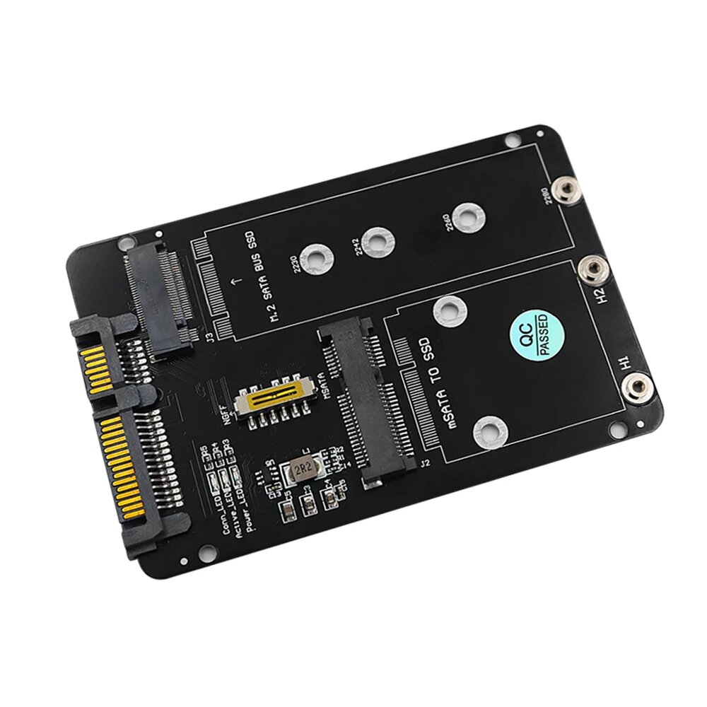 M2 PCI SSD Converter Riser Card M.2 NGFF Msata SSD To SATA 3.0 Адаптер для ноутбука ПК Добавьте карту до 6 Гбит/с