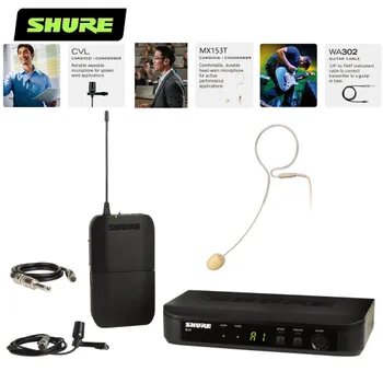 Shure Микрофон для конференций BLX14/MX153, черный матовый