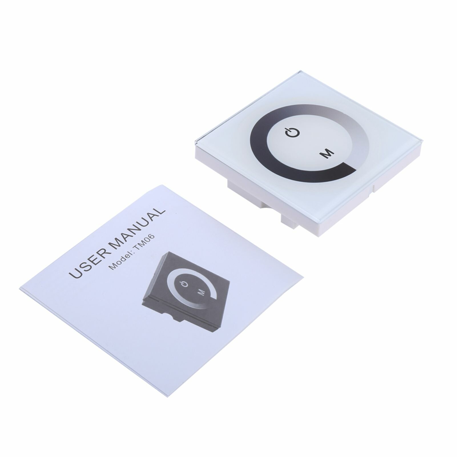 12В-24В одноцветный сенсорный диммер настенный выключатель для светодиодной ленты постоянного тока 12В-24В белый