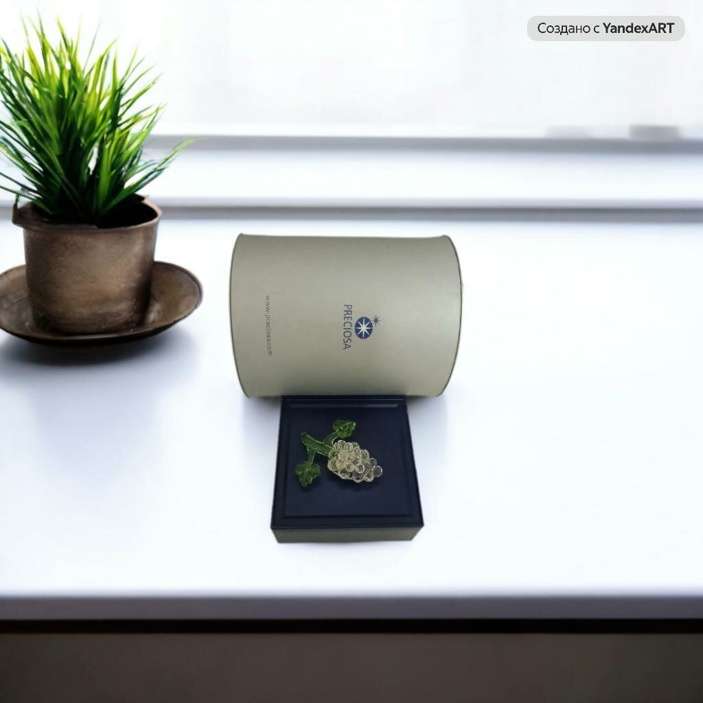 Статуэтка Preciosa "Виноград", хрусталь, Чехия, подарочная упаковка