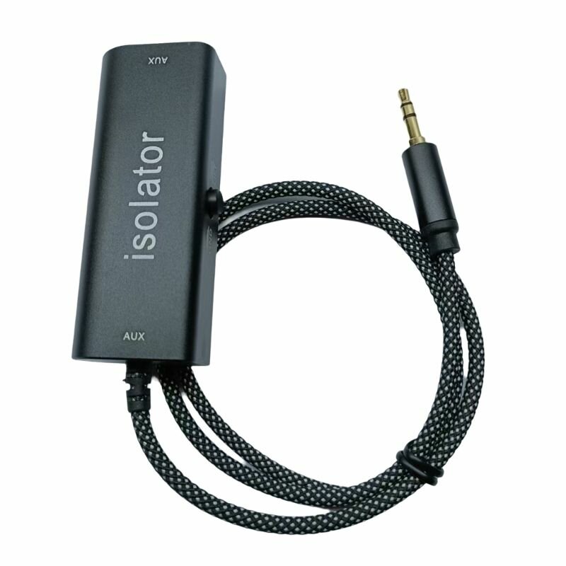 Фильтр-изолятор для автомобильной и домашней аудиосистемы с кабелем 3.5 мм для устранения шума и гудения