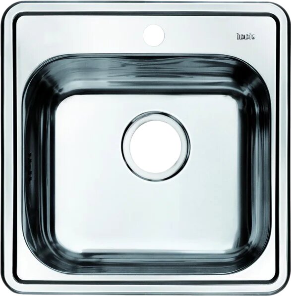 Мойка кухонная IDDIS Strit STR48S0i77 металлическая, 48x48, мойка для кухни, квадратная, российская