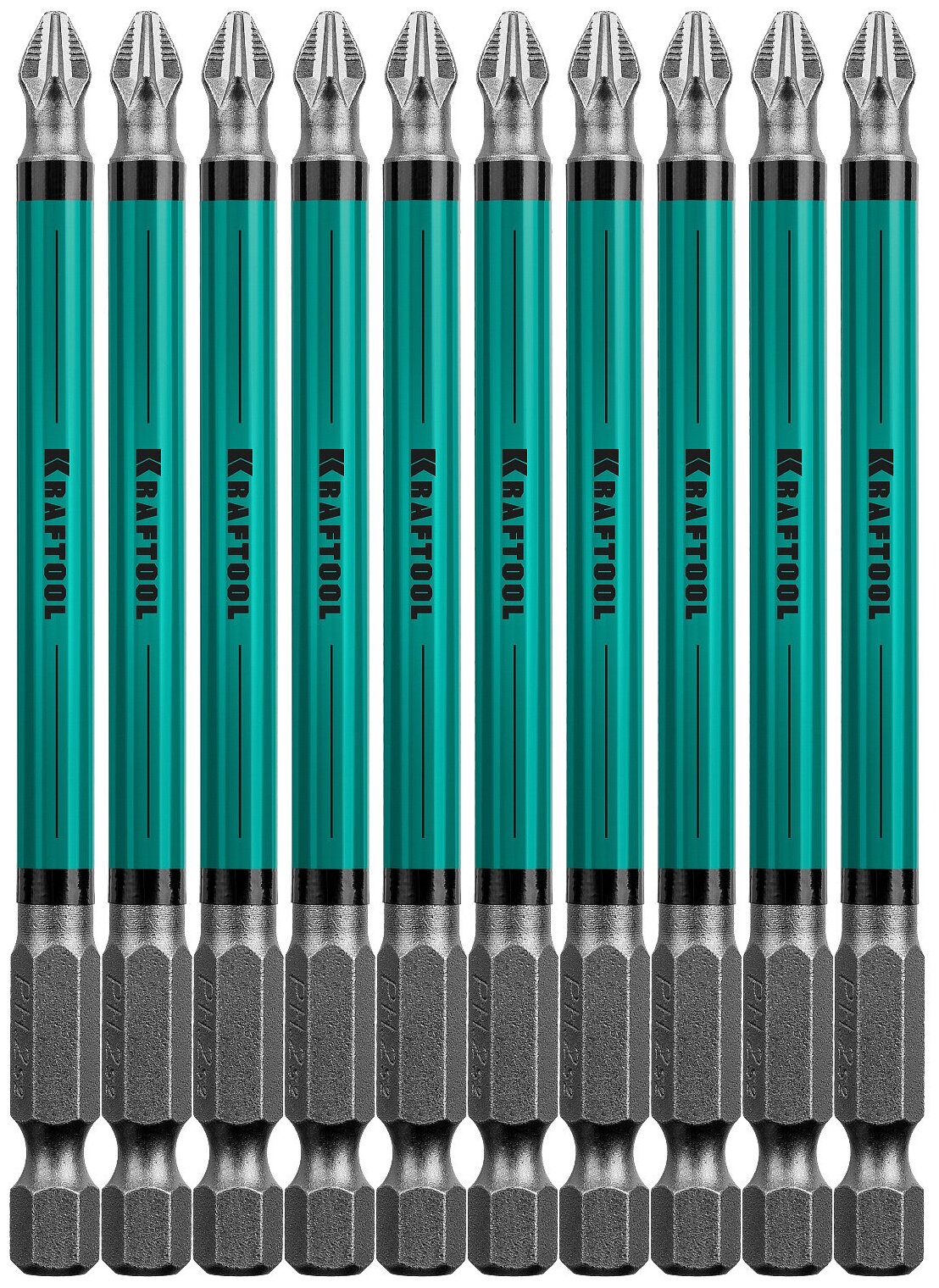 Биты Optimum Line PH2 100 мм 10 шт. Зубр 26122-2-100-10