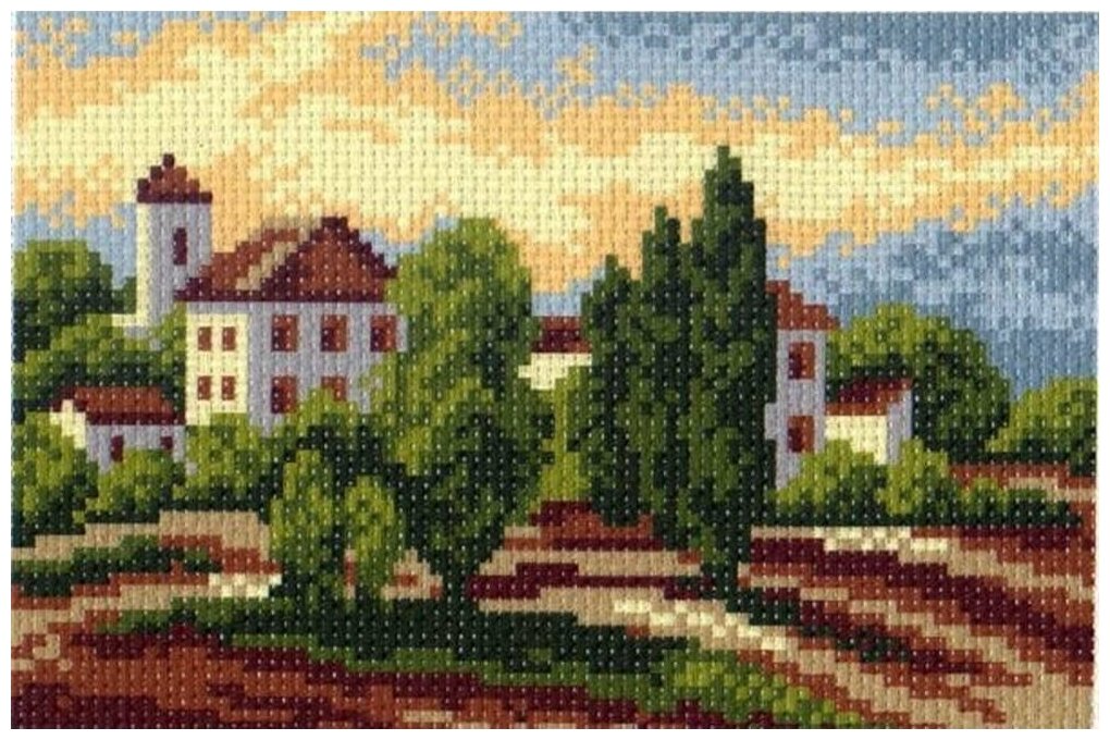 Рисунок на канве Матренин Посад "Южный городок", 16x20 см