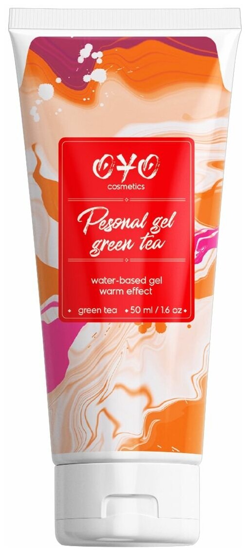 Интимная смазка на водной основе с согревающим эффектом Personal Gel Green Tea, 50 мл