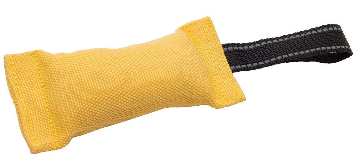 Игрушка для собак Каскад Кусалка из шланга желтая 17 х 8 см (1 шт)