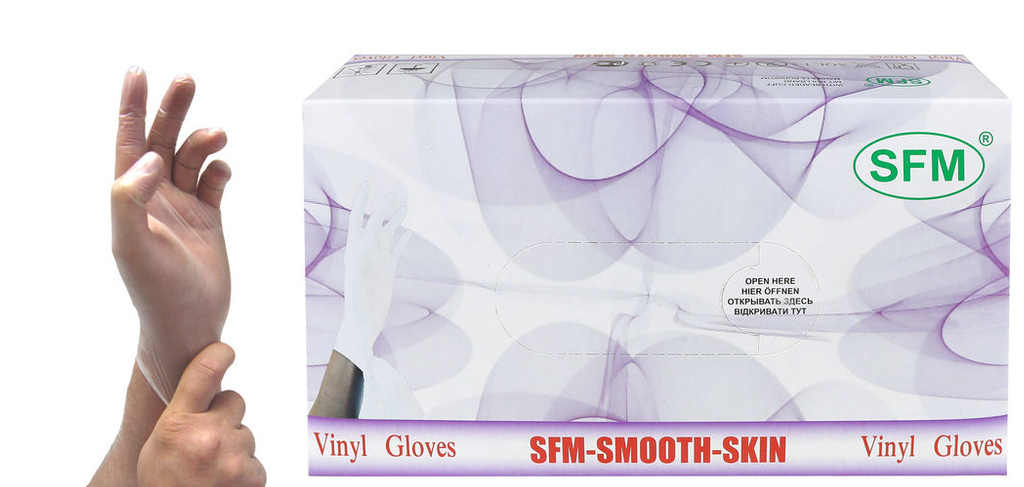Перчатки Виниловые Нестерильные Неопудренные Р. l Пара