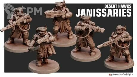 Warhammer Desert Hawks Janissaries/Янычары пустынных ястребов