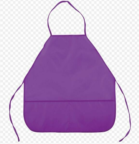 Фартук для труда с двумя карманами deVente, 39x49 см, водоотталкивающая ткань, фиолетовый