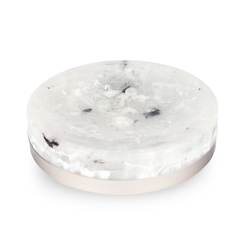 Мыльница АкваЛиния Мрамор белая B2043A-Y