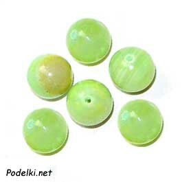 Натуральная бусина Оникс 0003341 шарик 10 мм, цена за 10 шт.